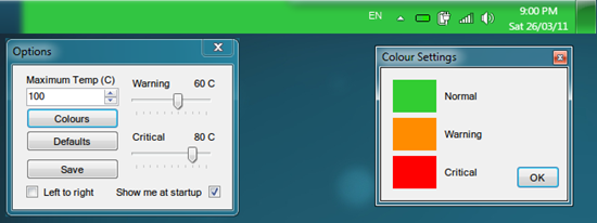 Windows 7 Taskbar as CPU Temperature Indicator